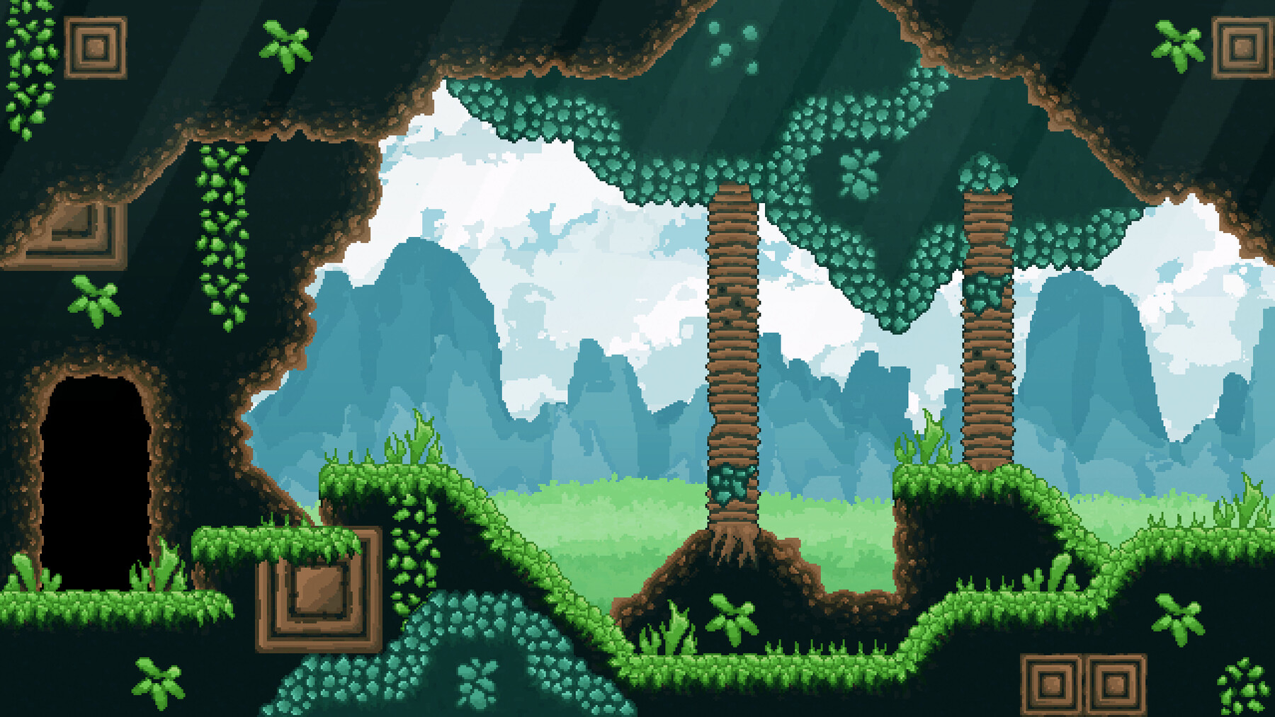 ArtStation - PLATFORMER 1 NATURE | Game Assets