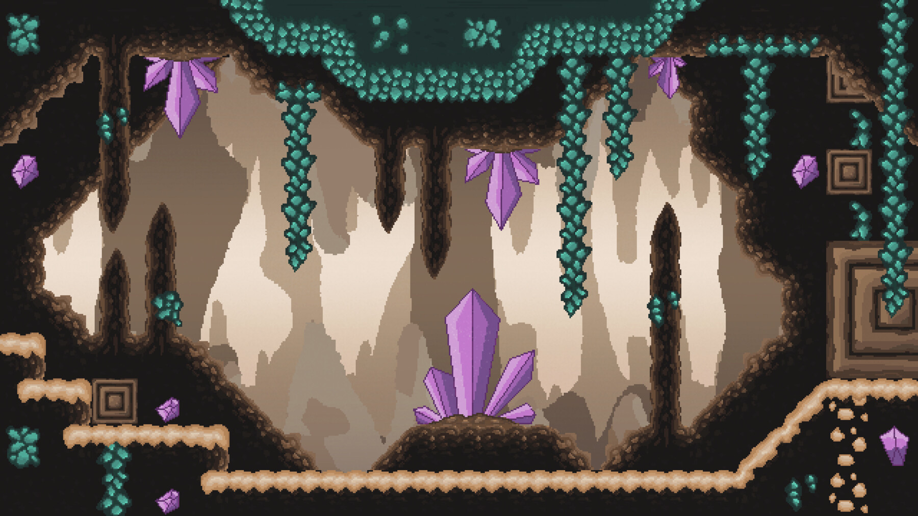 ArtStation - PLATFORMER 2 CAVE | Game Assets