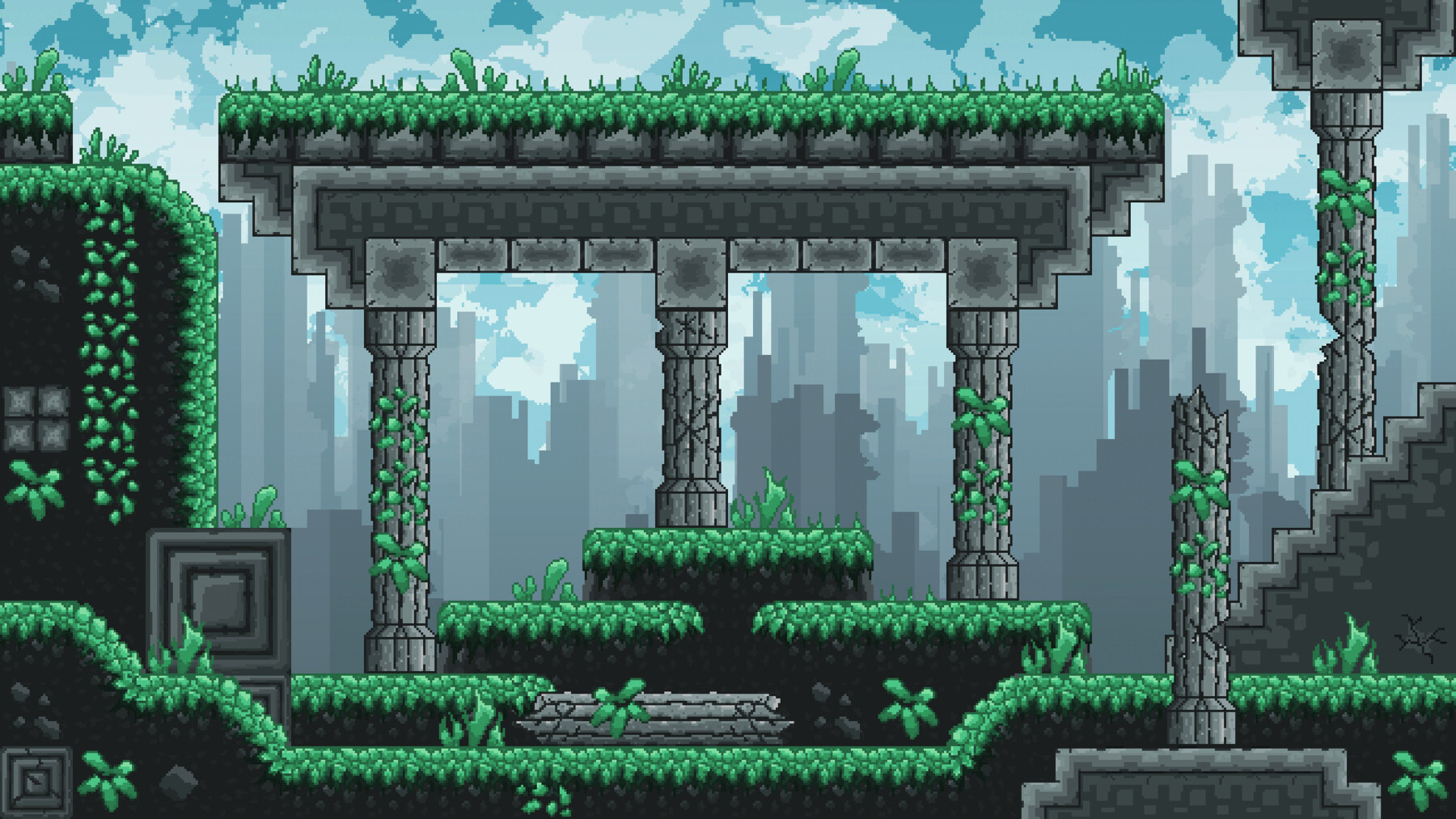 ArtStation - PLATFORMER 3 RUINS | Game Assets