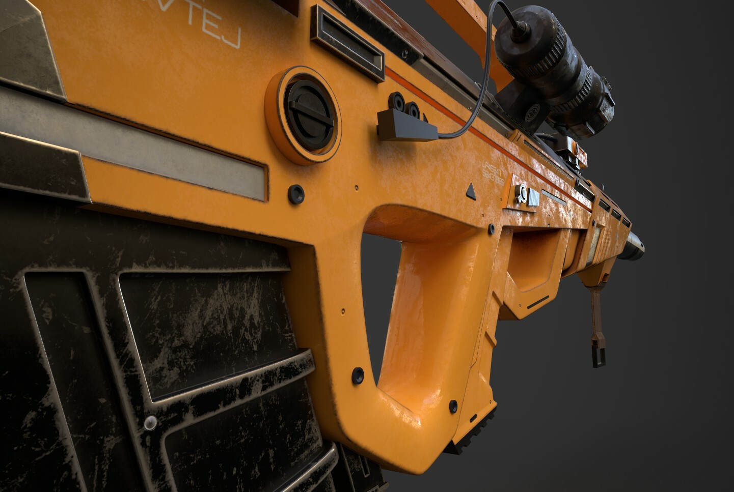 ArtStation - Gaming Gun 3D Model Fully Editable File | Game Assets