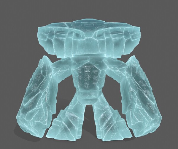 ArtStation - ice Monster | Game Assets