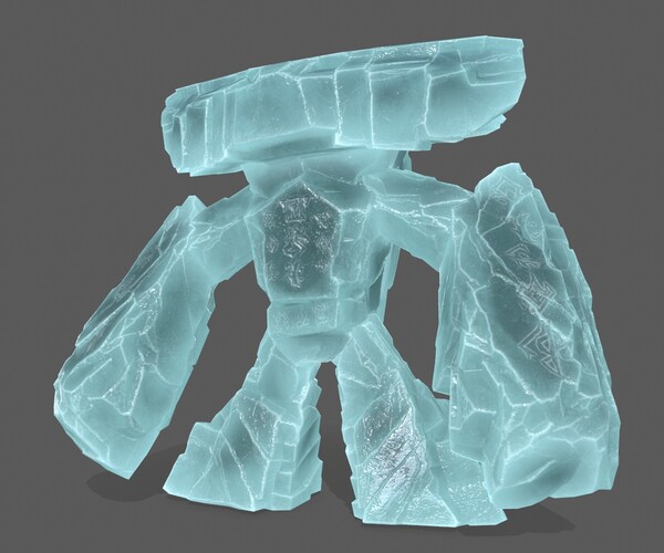 ArtStation - ice Monster | Game Assets