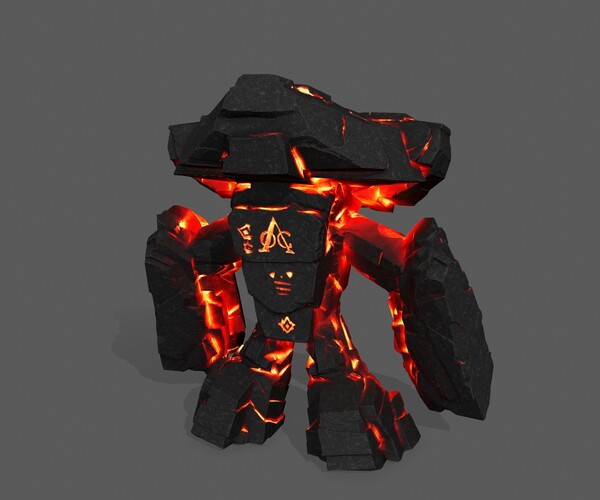 ArtStation - lava monster | Game Assets