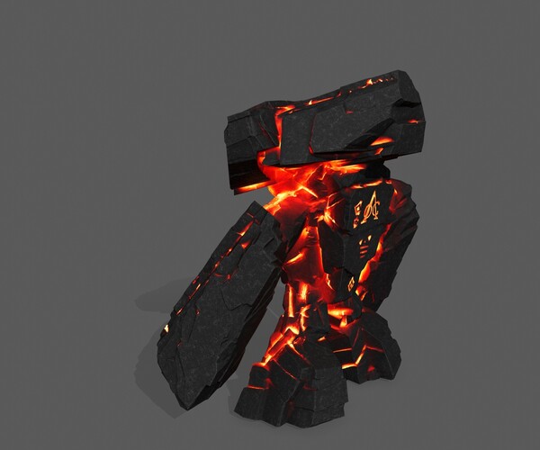 ArtStation - lava monster | Game Assets