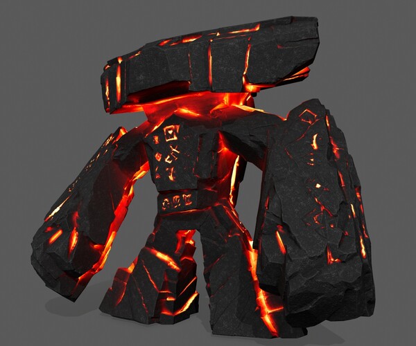 ArtStation - lava monster | Game Assets