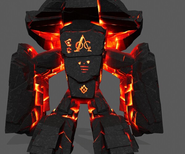 ArtStation - lava monster | Game Assets