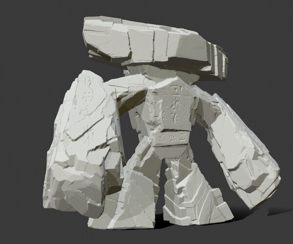 ArtStation - Rock_Monster_Stl | Game Assets