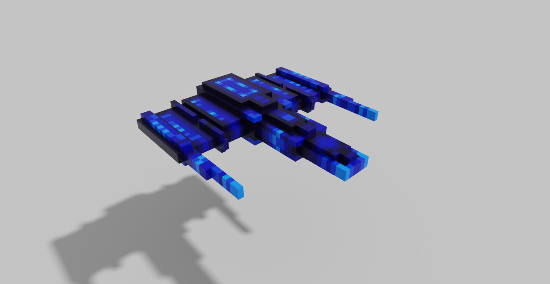 ArtStation - 3d voxel space ship | Game Assets