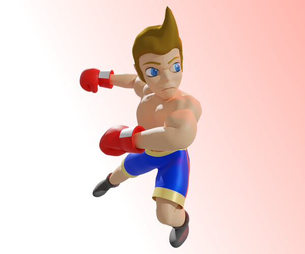 ArtStation - Boxer Character Model | Game Assets
