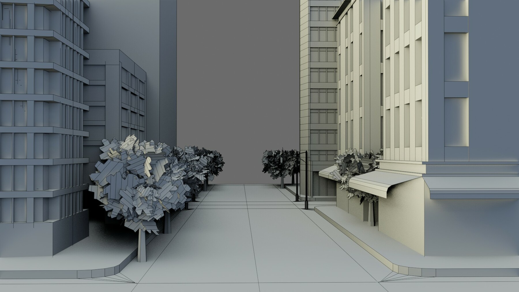 ArtStation - Modular City District - Low Poly - Game Ready - PBR | Game ...