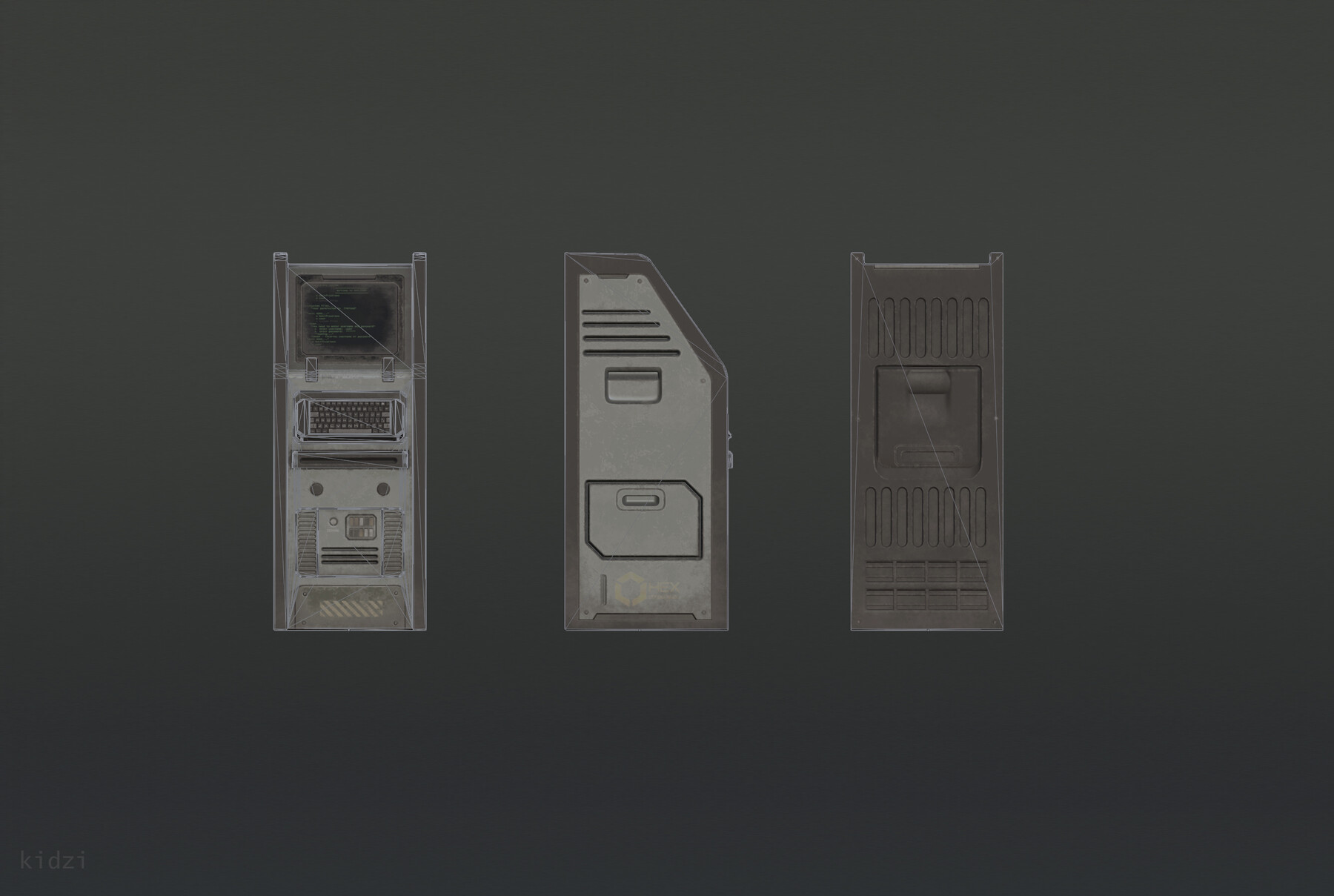 ArtStation - Sci-fi Terminal | Game Assets
