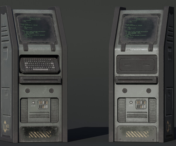 ArtStation - Sci-fi Terminal | Game Assets