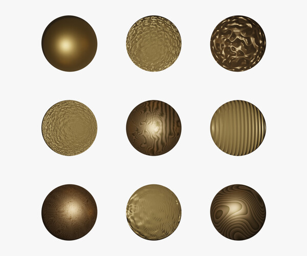 ArtStation - Procedural Gold Materials for Blender | Resources