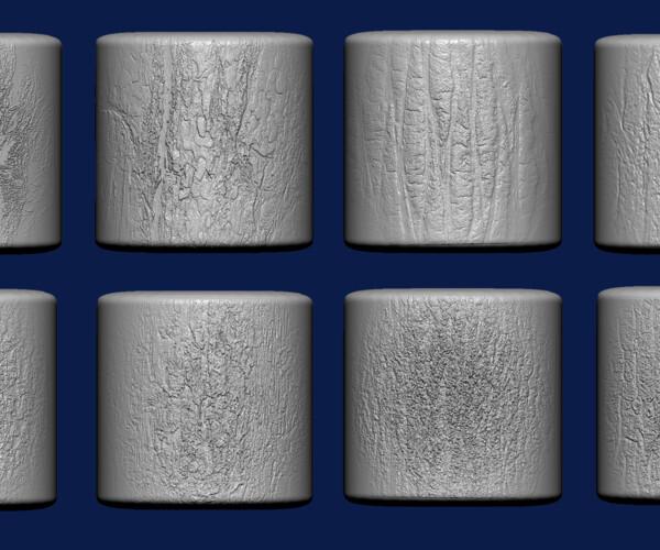 ArtStation - Alphas Tree Crust Simulation Package | Brushes