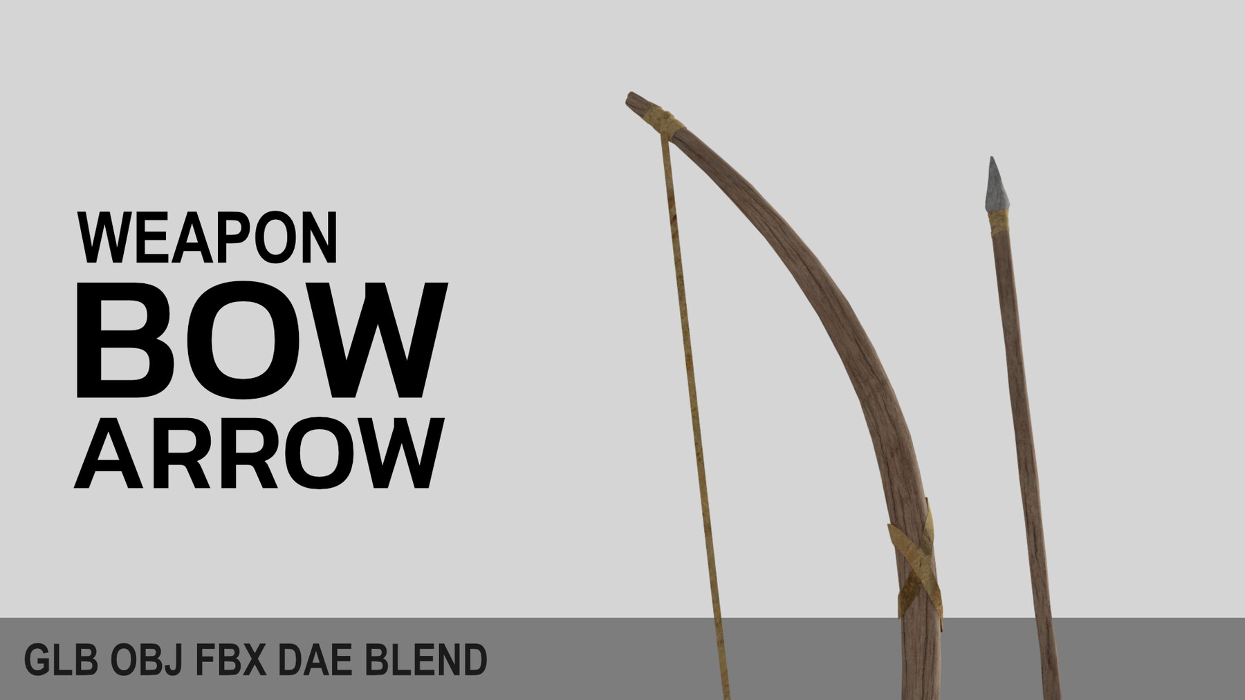 ArtStation - weapons Bow and arrow | Game Assets