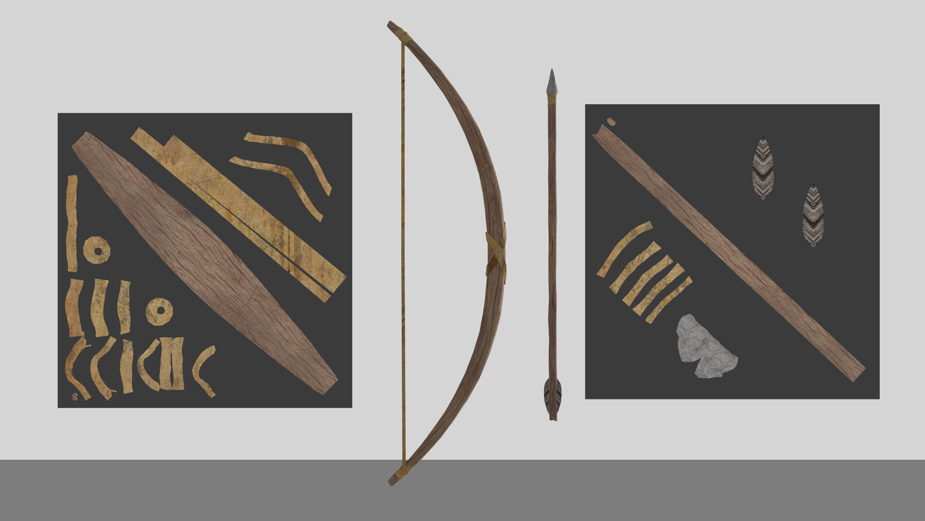 ArtStation - weapons Bow and arrow | Game Assets