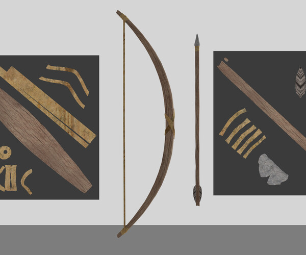 ArtStation - weapons Bow and arrow | Game Assets