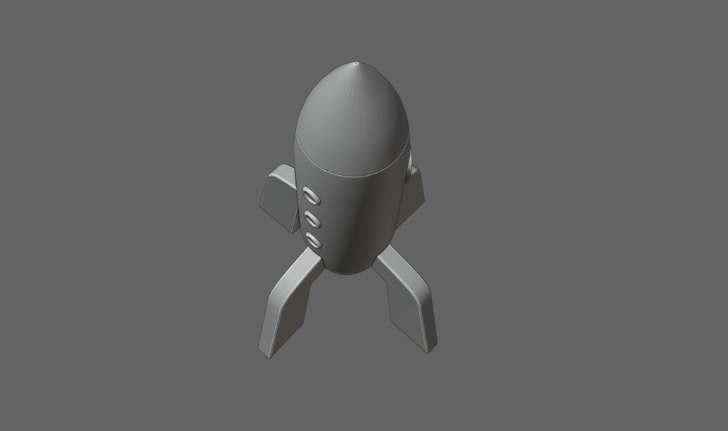 ArtStation - Rocket Cartoon - Foguete Low-poly 3D model | Game Assets