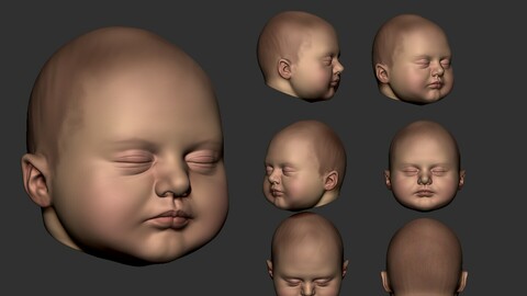 ArtStation - Baby Head | Resources