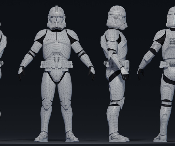 ArtStation - Clone Troopers I&II game ready | Game Assets