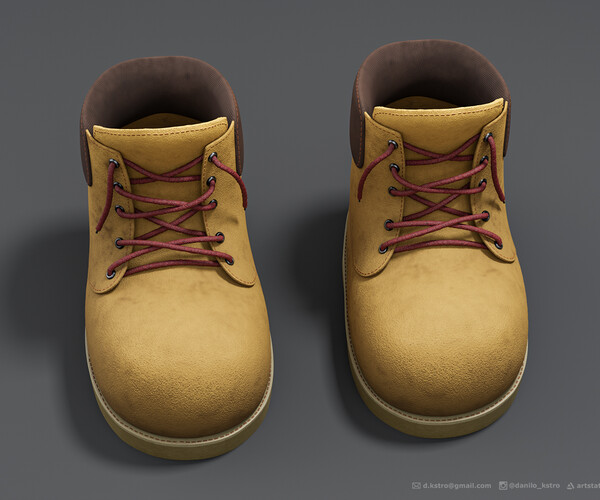 ArtStation - Stylized Boot | 3D model | 4k Textures | Resources