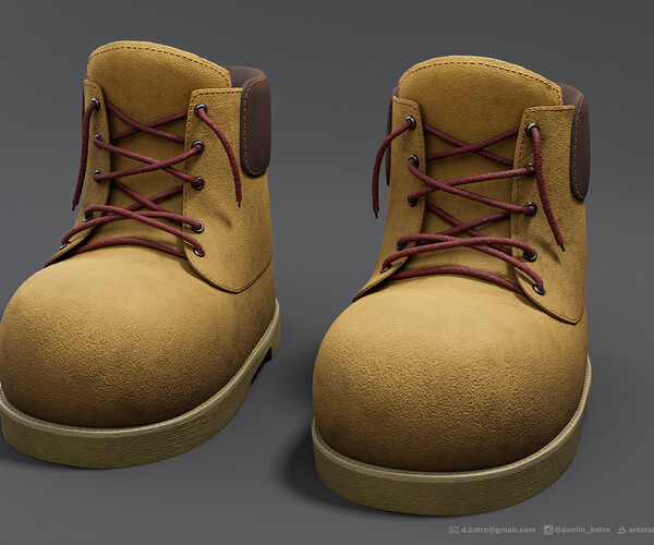 ArtStation - Stylized Boot | 3D model | 4k Textures | Resources
