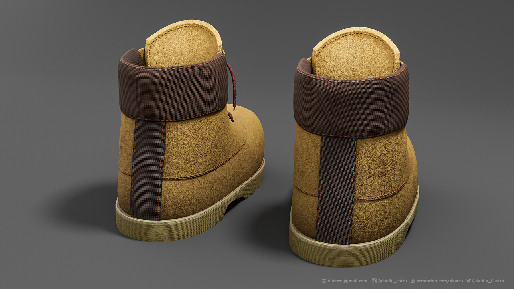 ArtStation - Stylized Boot | 3D model | 4k Textures | Resources