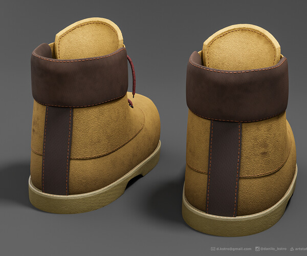 ArtStation - Stylized Boot | 3D model | 4k Textures | Resources
