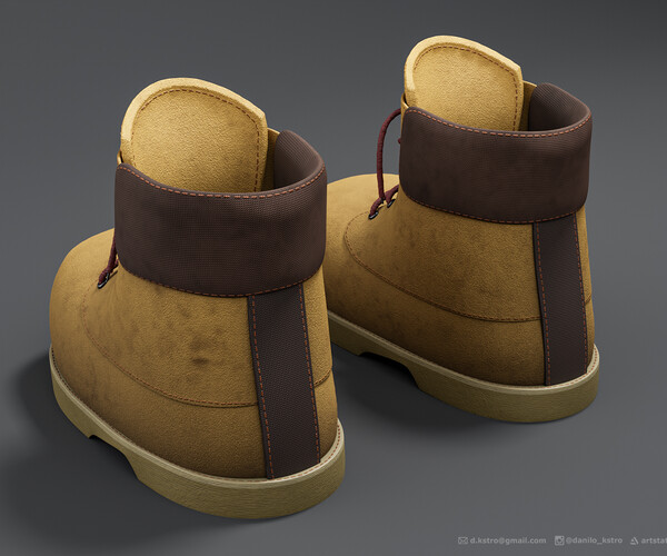 ArtStation - Stylized Boot | 3D model | 4k Textures | Resources