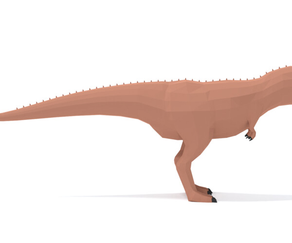 ArtStation - Low Poly Cartoon Carnotaurus Dinosaur | Resources