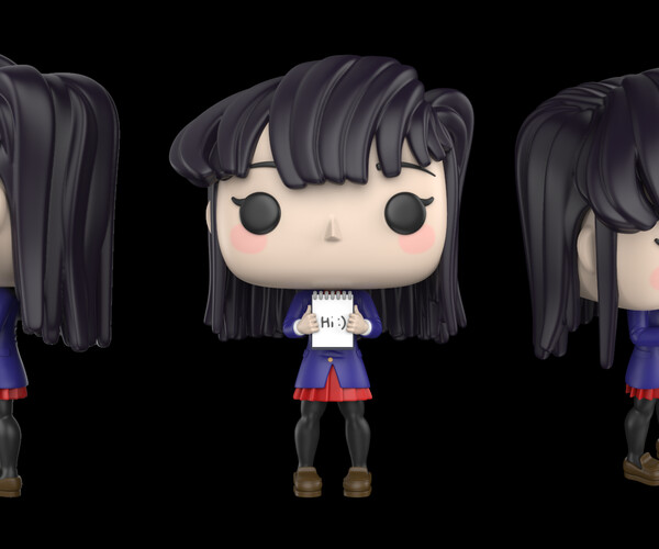 ArtStation - Komi Can't Communicate Komi Shoko Funko POP fanart ...