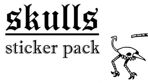 ArtStation - sticker pack "skulls" | Artworks