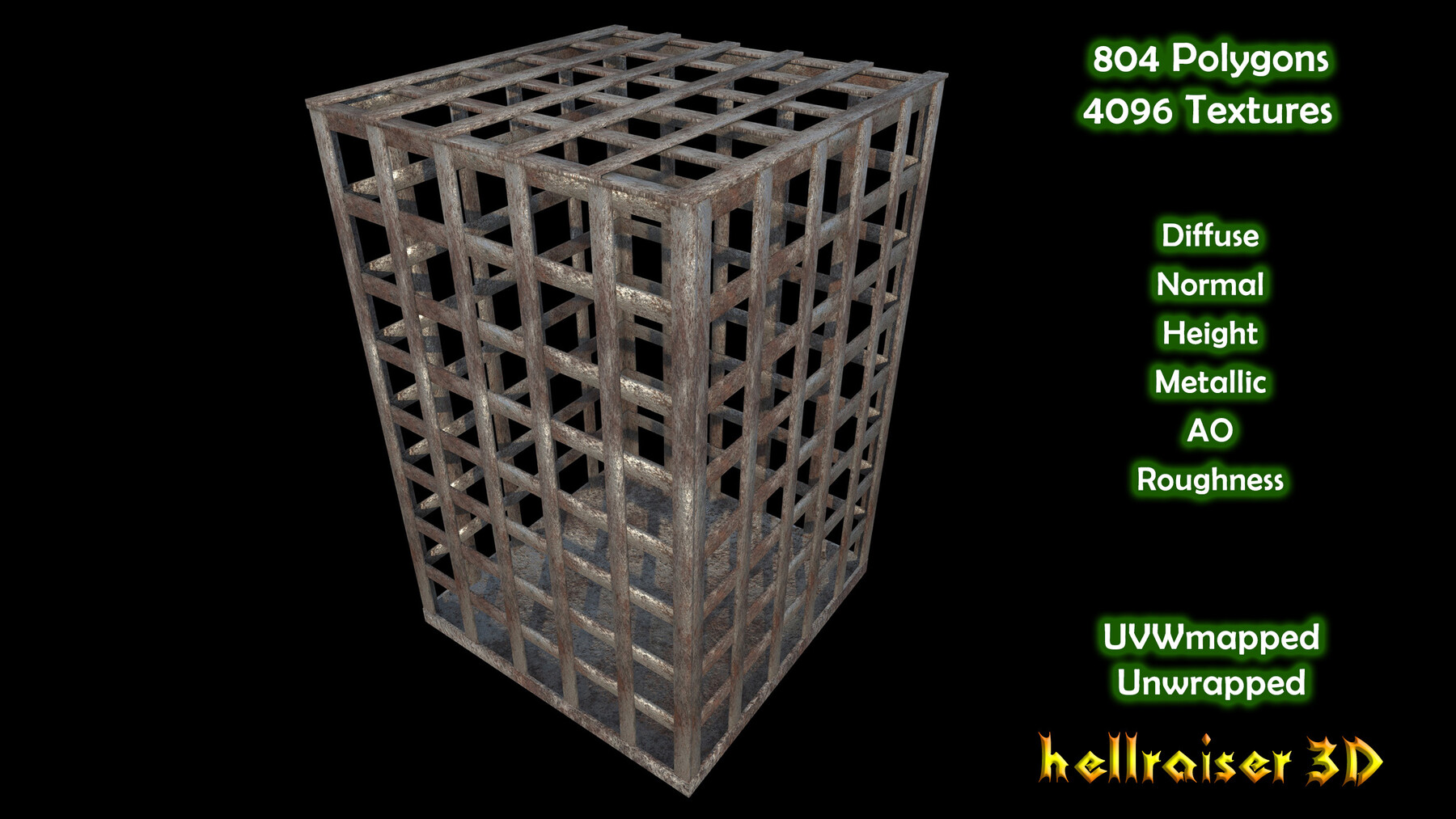 ArtStation - Old Cage - PBR - Textured | Game Assets