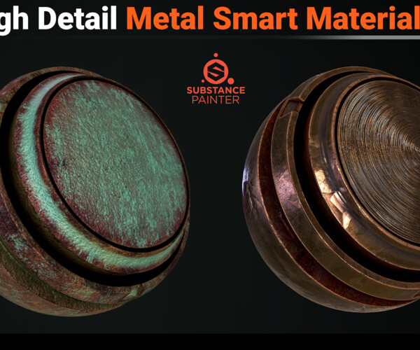 ArtStation - High-Detail Metal Smart Material / substance painter Vol.1 ...