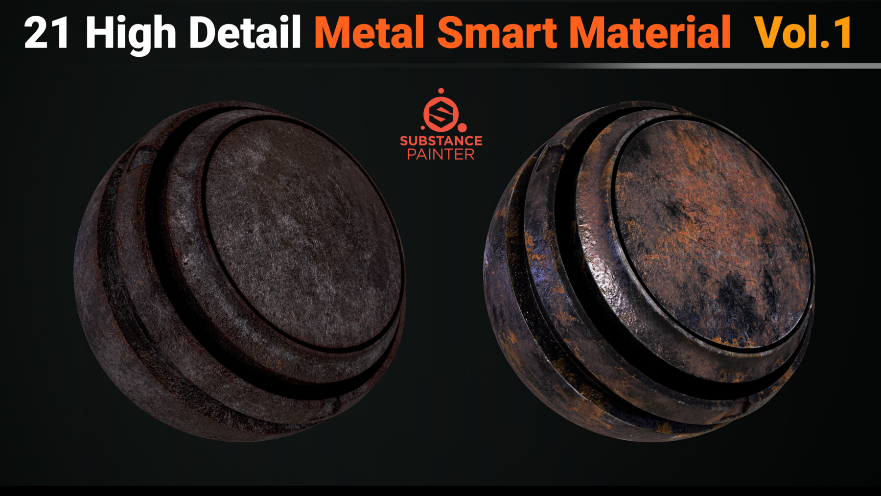 ArtStation - High-Detail Metal Smart Material / substance painter Vol.1 ...