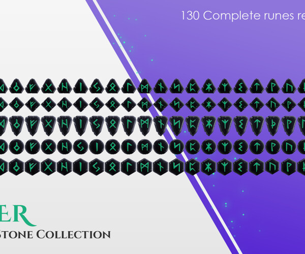 ArtStation - 2d runestone asset collection (Onyx) | Game Assets