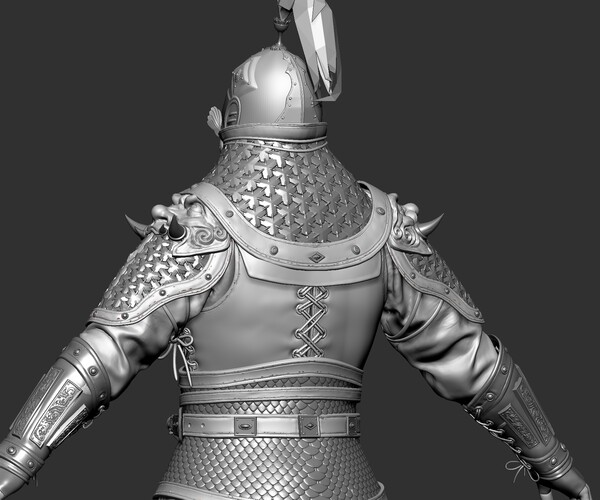 ArtStation - Ancient asian china chinese Armor warrior china sheid ...