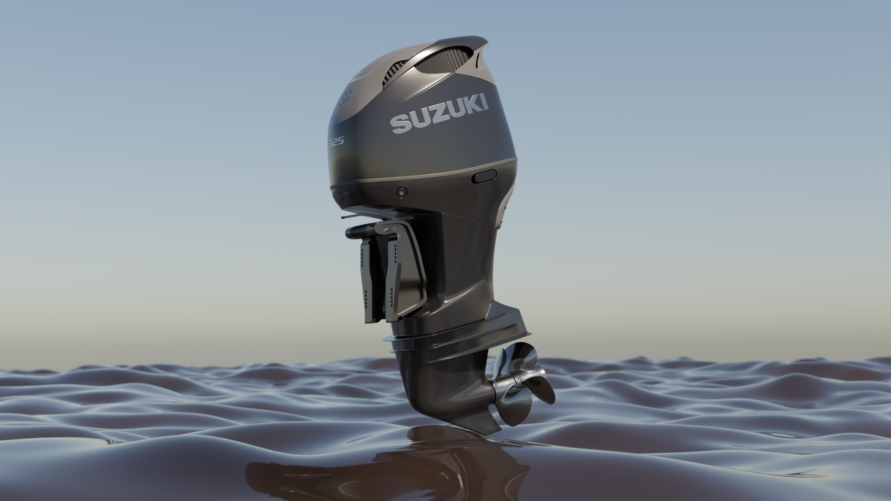 ArtStation - Suzuki DF 325 Outboard Motor High-Poly | Game Assets