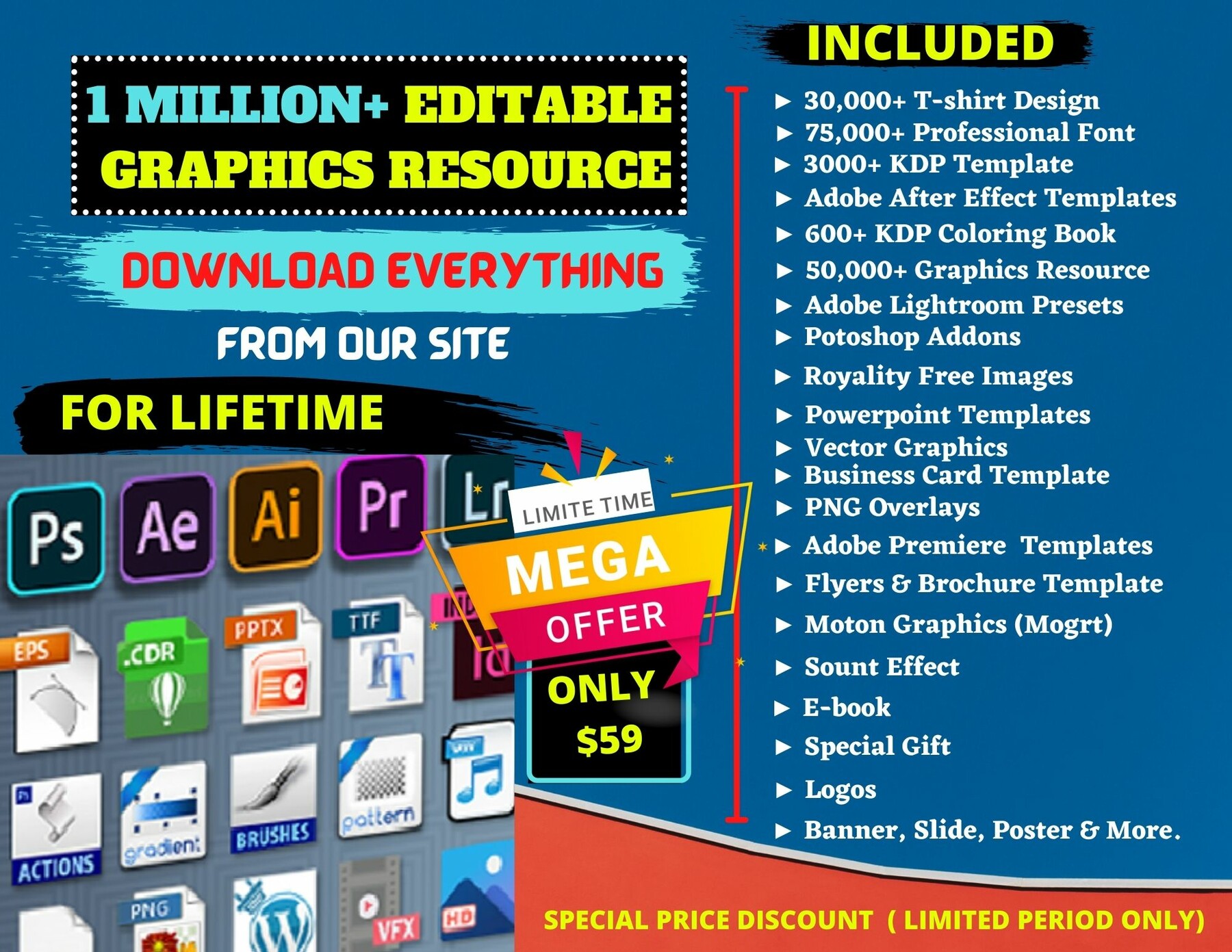 ArtStation - 1 Million+ Editable Graphics Resource for you POD & Others ...