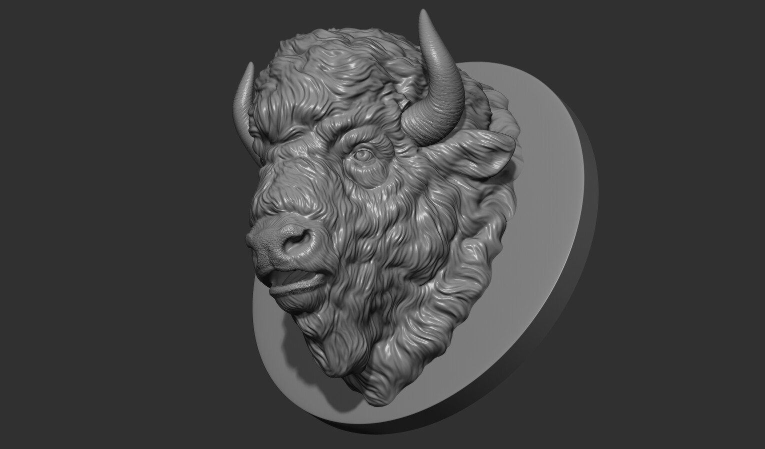 ArtStation - Bison angry head | Resources