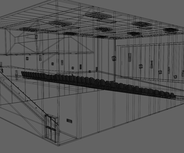 ArtStation - Movie Theater - Cinema 3D model | Game Assets