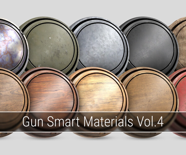 ArtStation - Gun Smart Materials Pack Vol.4 | Resources
