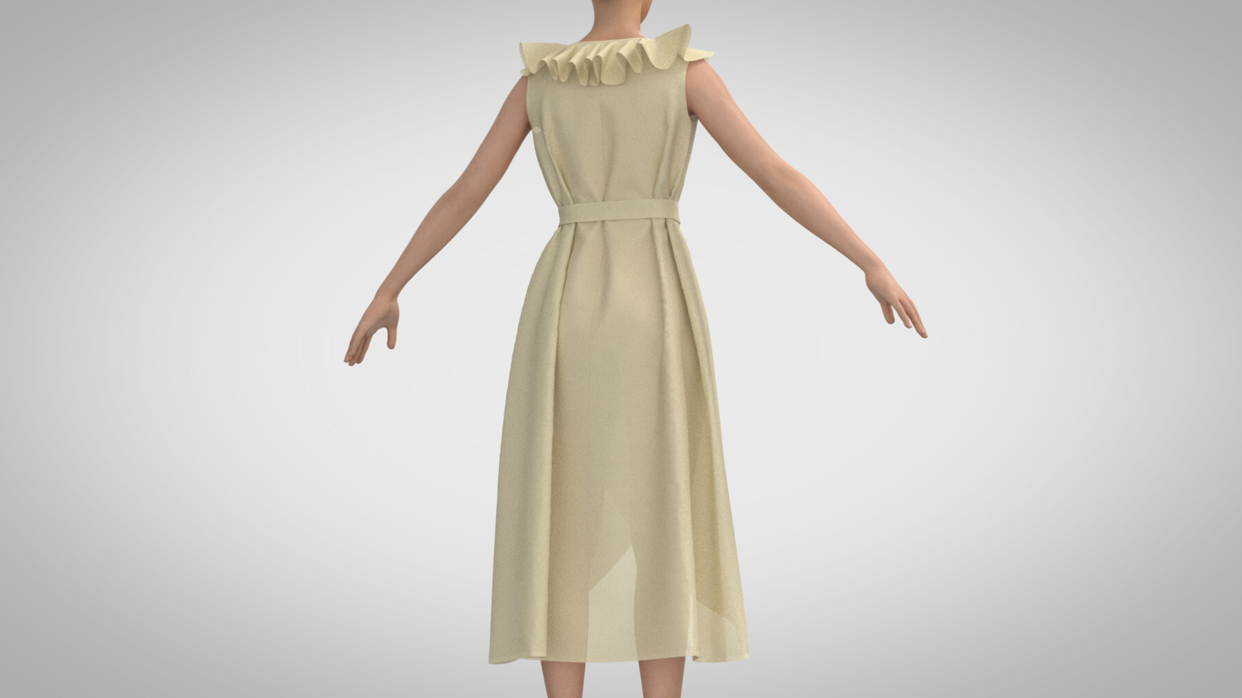 ArtStation - Wrap Dress, Marvelous Designer, Clo3D +fbx, obj | Resources