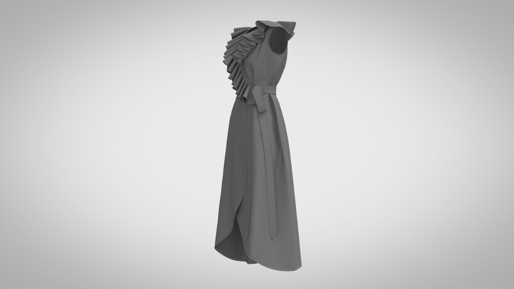 ArtStation - Wrap Dress, Marvelous Designer, Clo3D +fbx, obj | Resources