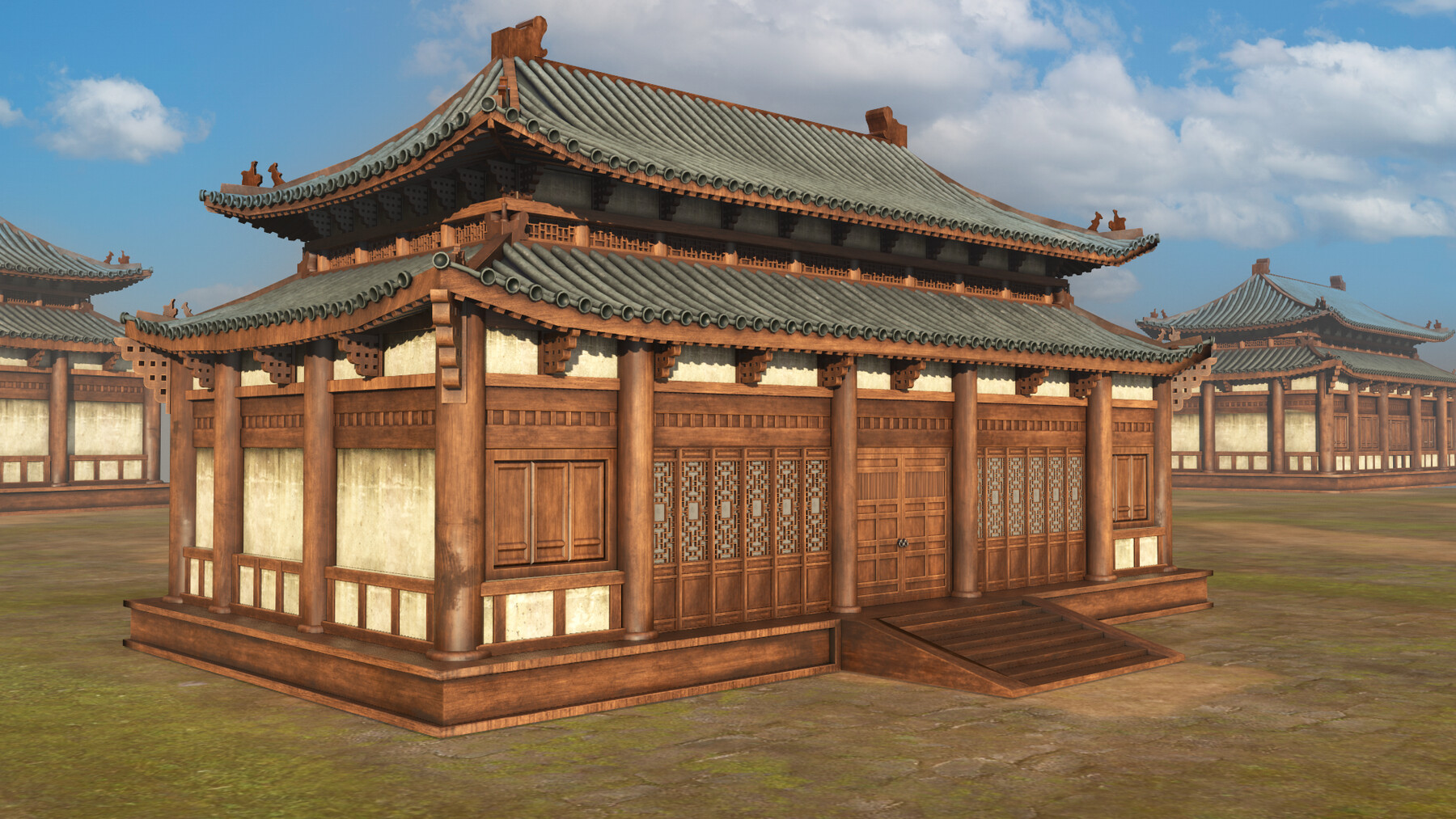 ArtStation - Asian/japanese traditional 3d Building | Game Assets