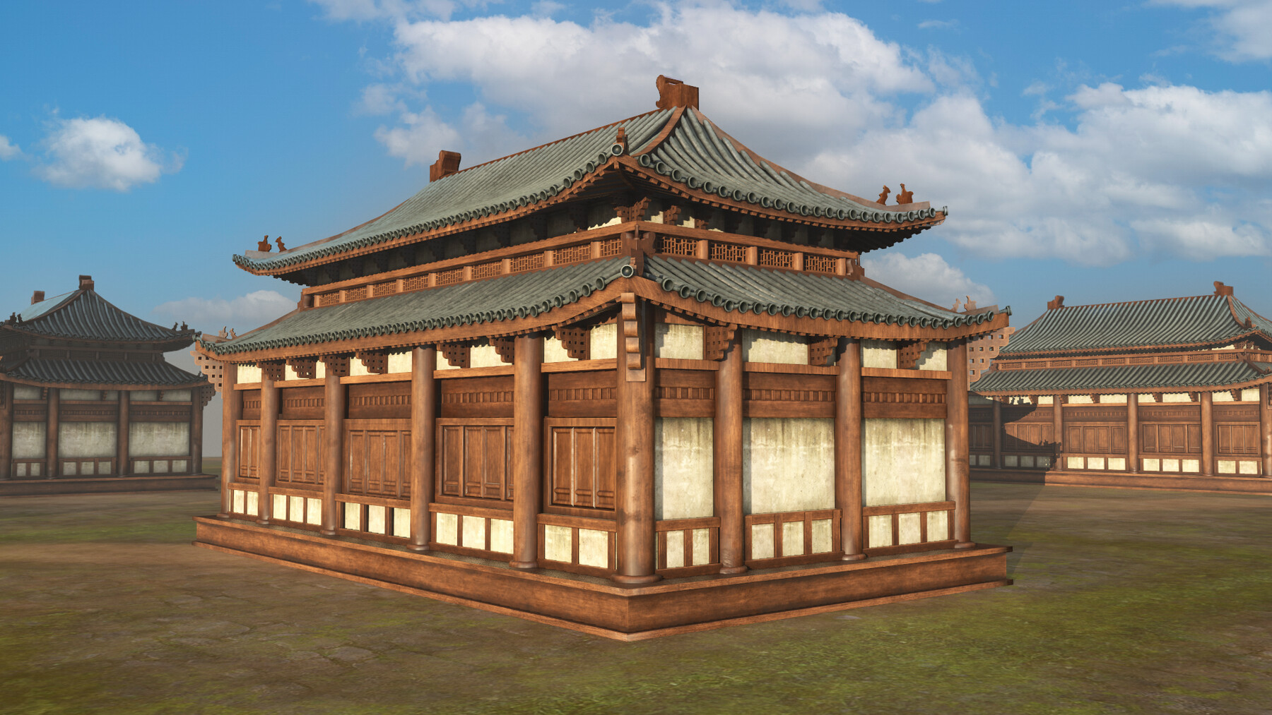 ArtStation - Asian/japanese traditional 3d Building | Game Assets