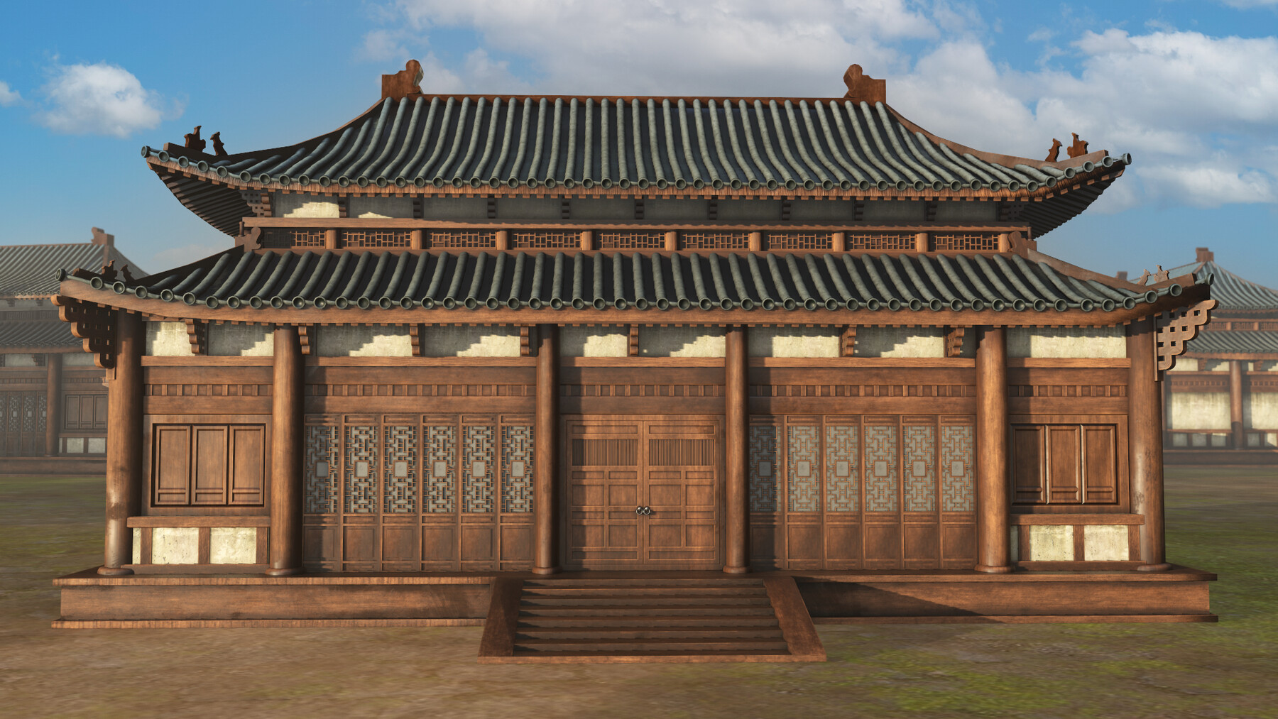 ArtStation - Asian/japanese traditional 3d Building | Game Assets
