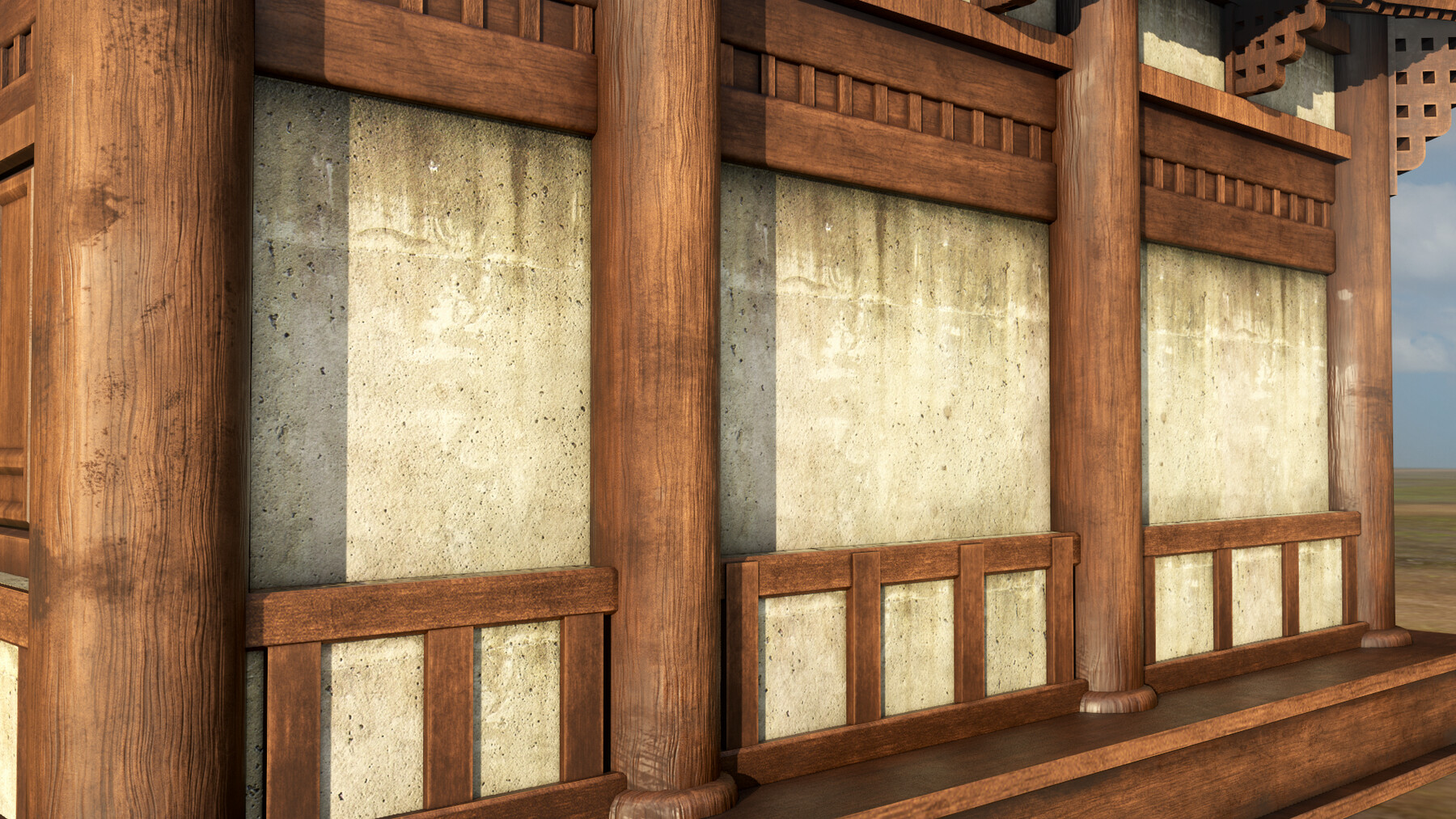 ArtStation - Asian/japanese traditional 3d Building | Game Assets