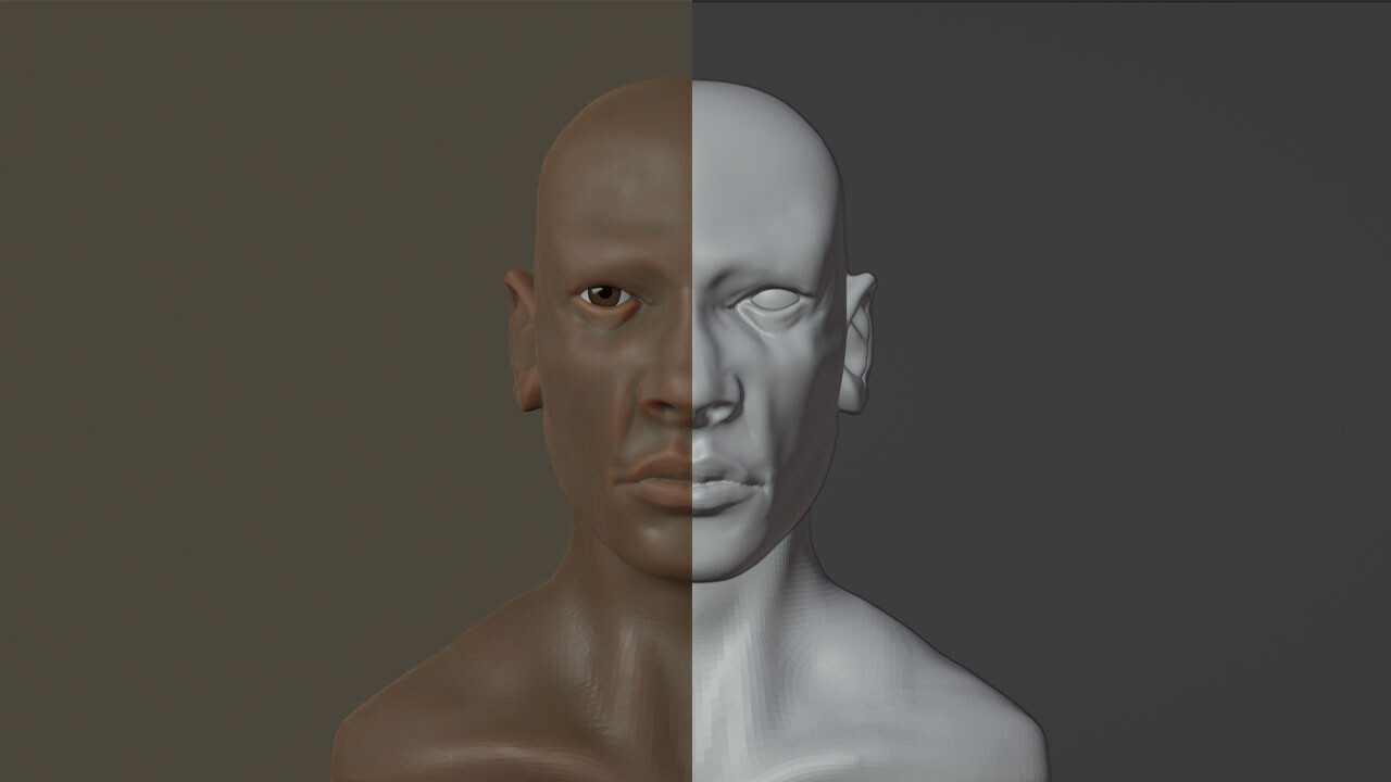 ArtStation - Base Heads - Males - Base Meshes for concept/illustration ...