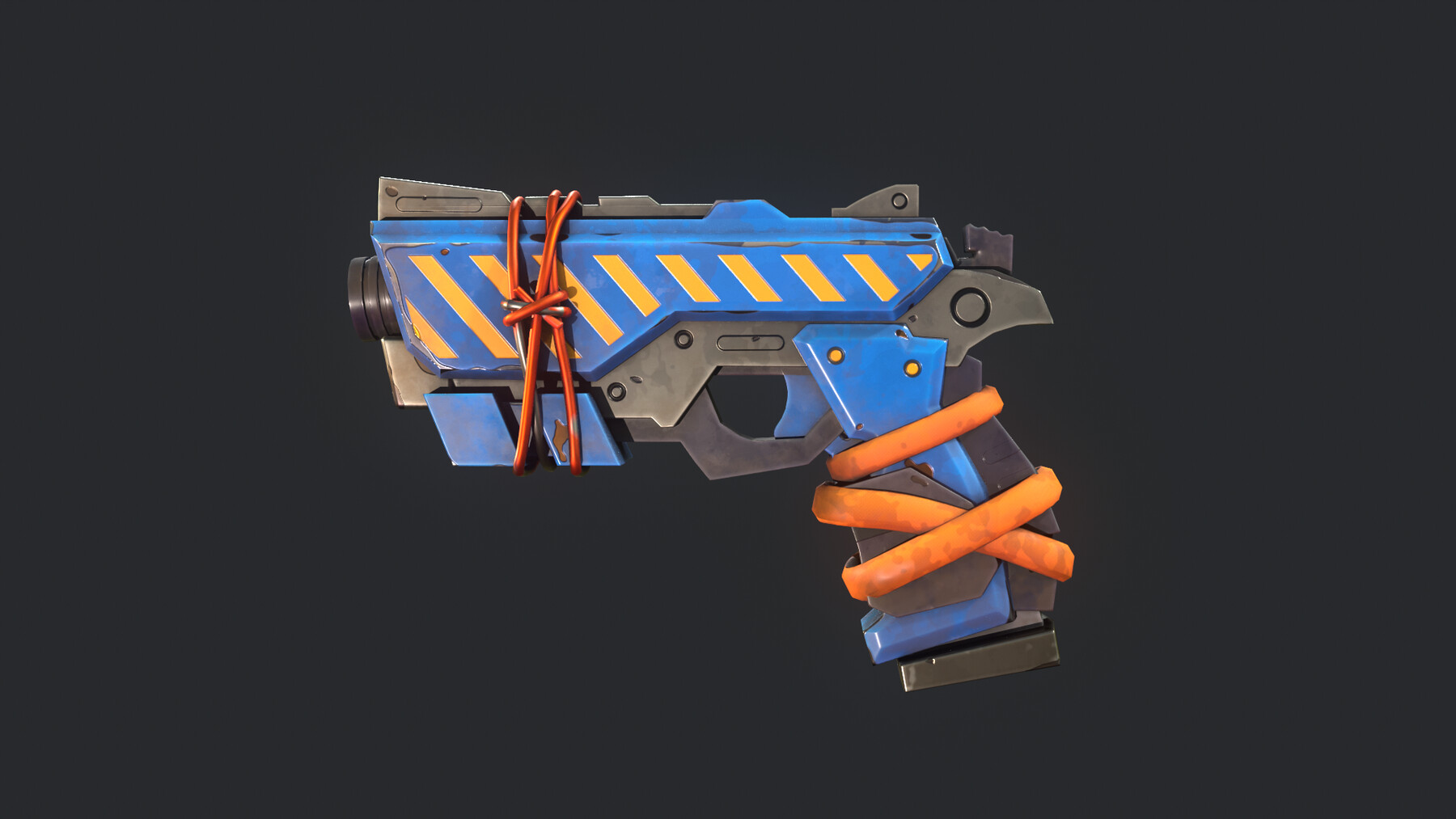 ArtStation - Stylized Hand painted Pistol | Game Assets